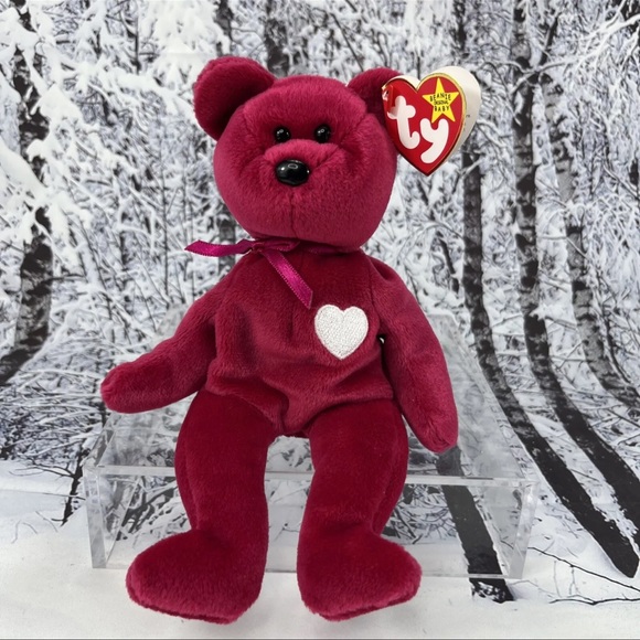 Ty | Toys | Authenticextremely Rare Ty Beanie Baby Valentina Bear ...